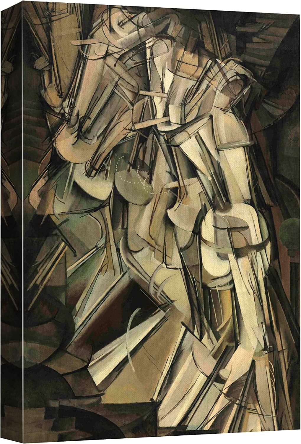LH138HB-Nude Descending a Staircase No. 2 by Marcel Duchamp - Canvas Print Wall Art Famous ...