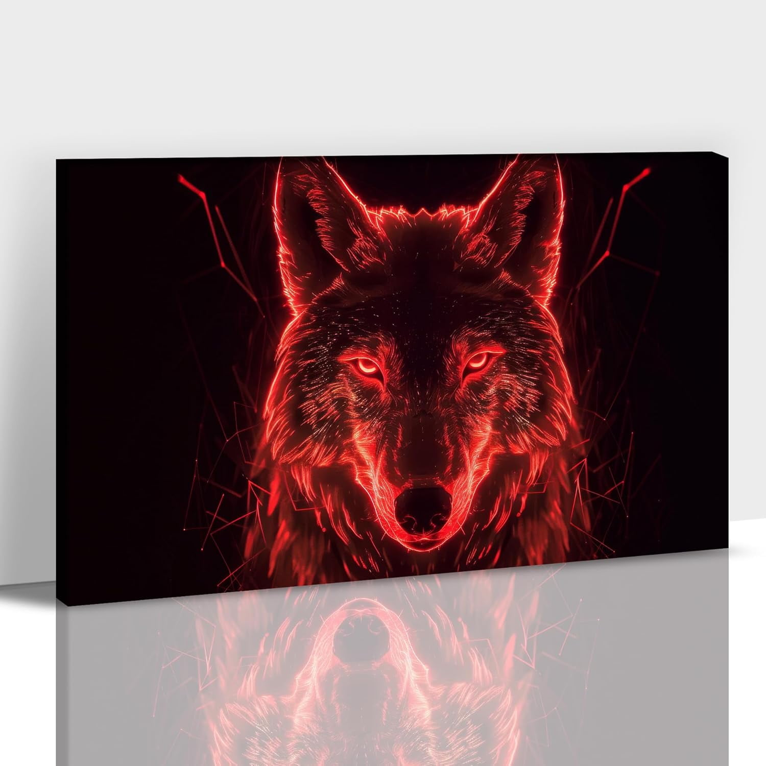 LH138HB-Wolf Wall Art, Animalsin the Mountain Forest Canvas Painting ...