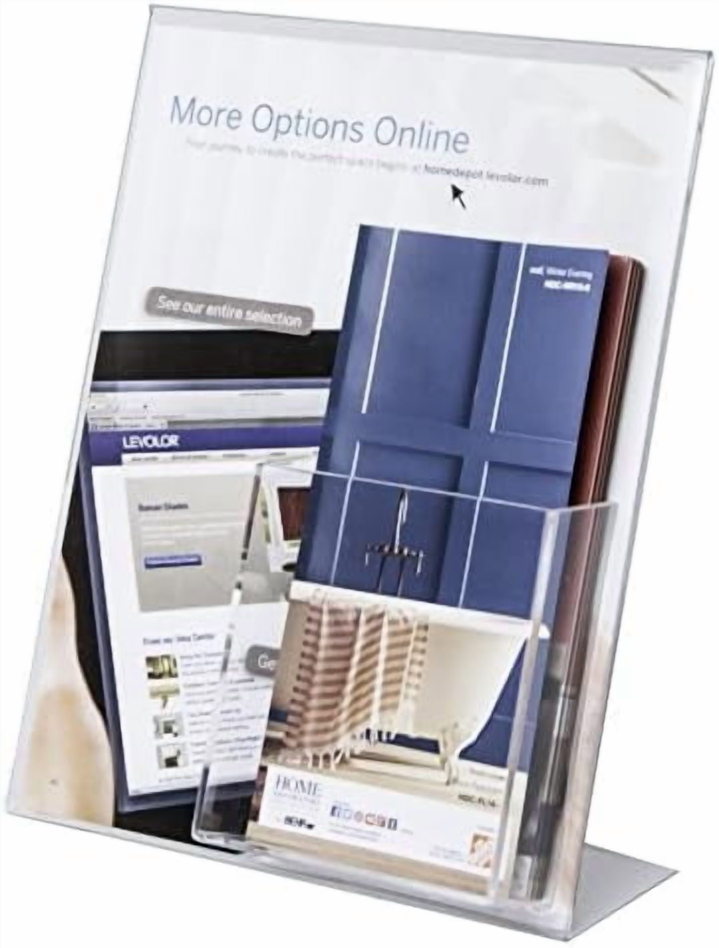 - LHAP-8511 - Acrylic Slanted Sign Holders with Trifold Brochure Pocket ...