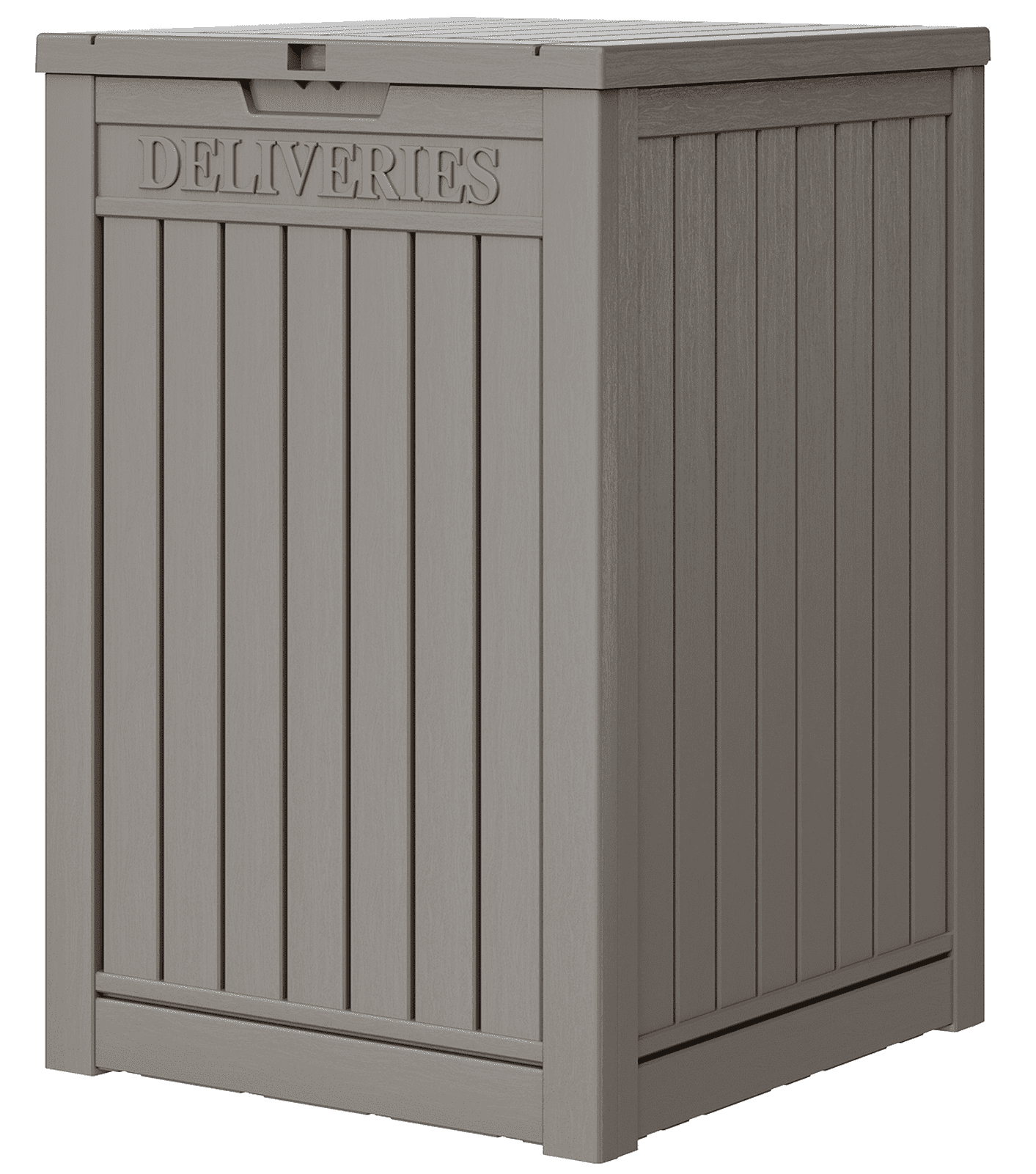 LHBcraft 48 Gallon Lockable Outdoor Storage Box, Double-Wall Resin ...