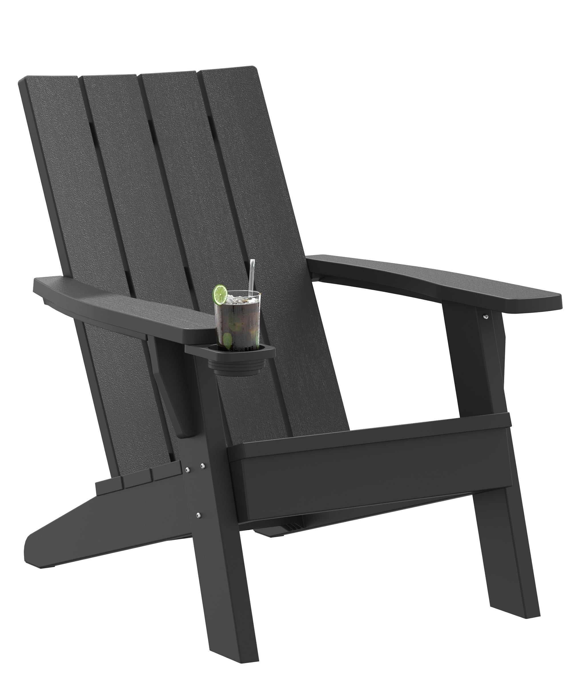 LHBcraft Resin Adirondack Chairs, Bk-Wider Back - Walmart.com