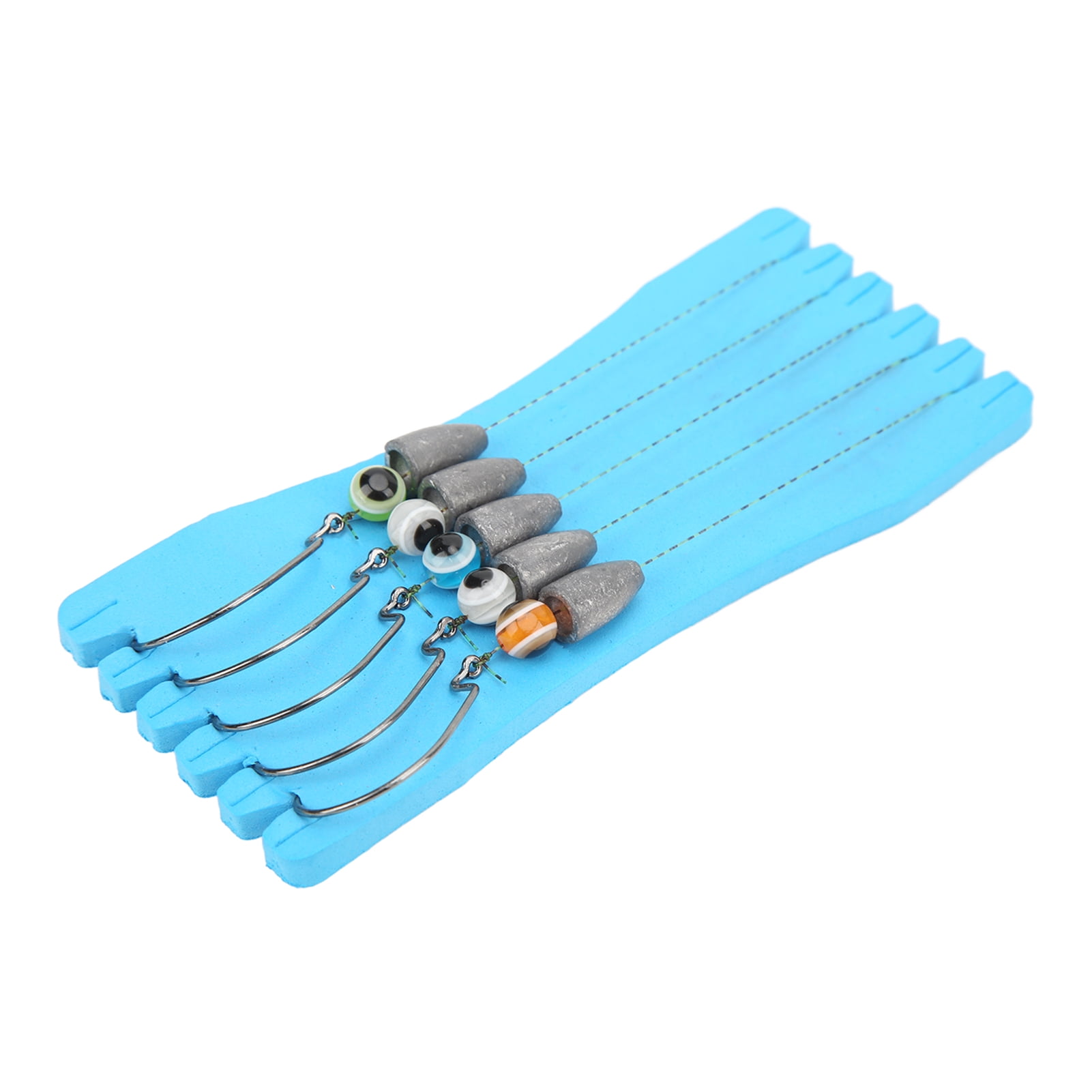 LHCER Fishing Lures Jig,Fish Hooks Fishing Lures Jig Nylon Line with 3D ...