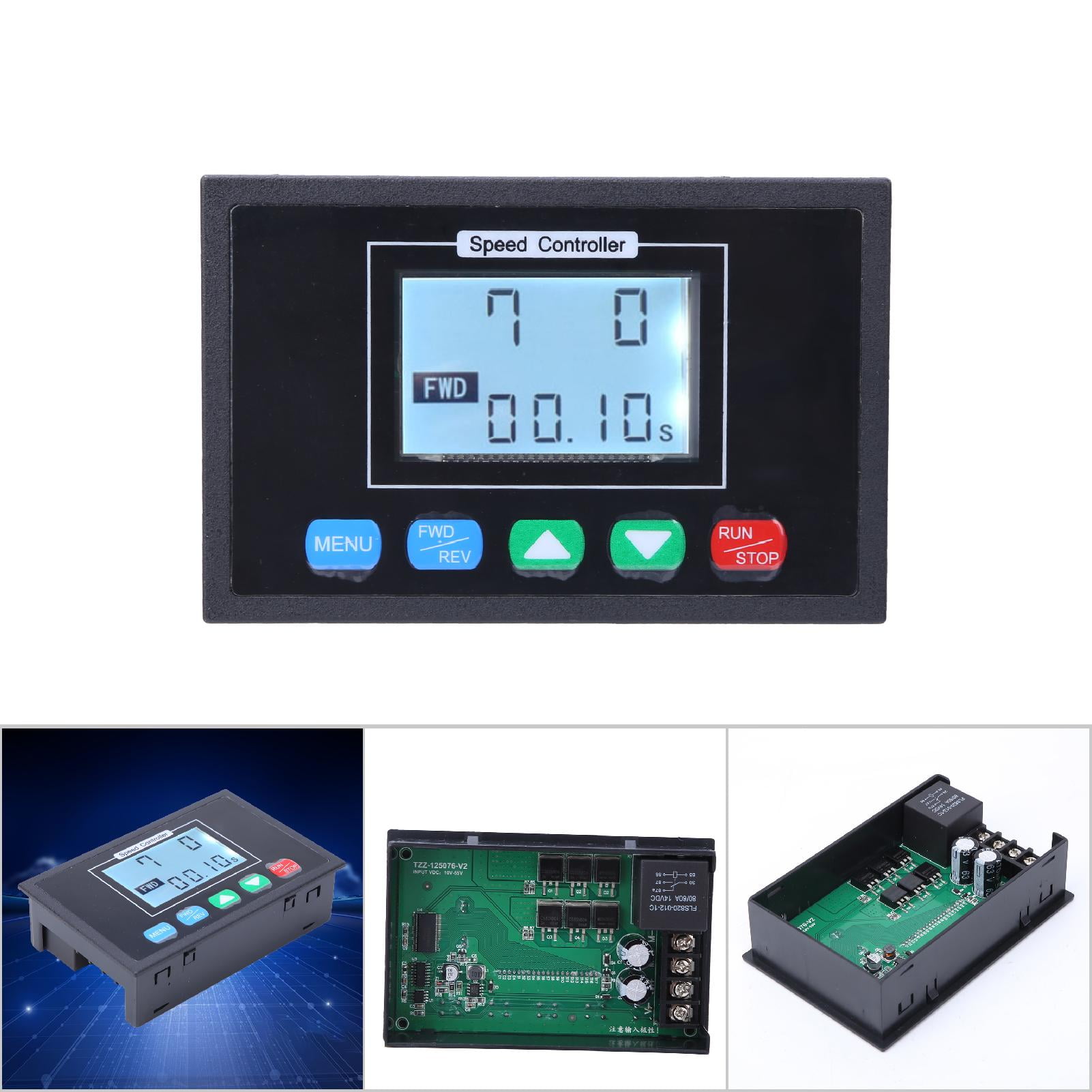 LHCER Motor Regulator,DC Motor Regulator Multi-Function Integrated Brush Motor Speed Controller ...