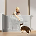 Retractable Baby Safety Gates 71"x34" Extra Wide Mesh Baby Gates ...