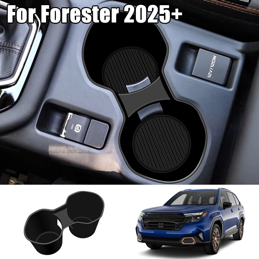 LHD For Forester 2025+ Black Car Center Console Cup Holder Silicone Pad ...