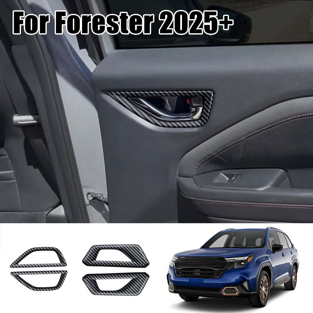 LHD For Forester 2025-UP Car Interior Door Handle Bowl Cover ABS Carbon ...