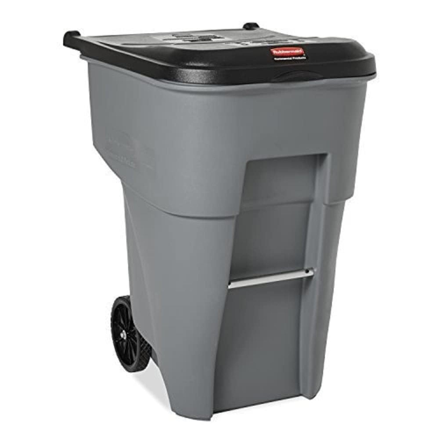LHHP BRUTE Rollout Trash/Garbage Can/Bin with Wheels, 95 Gal, Gray, for ...