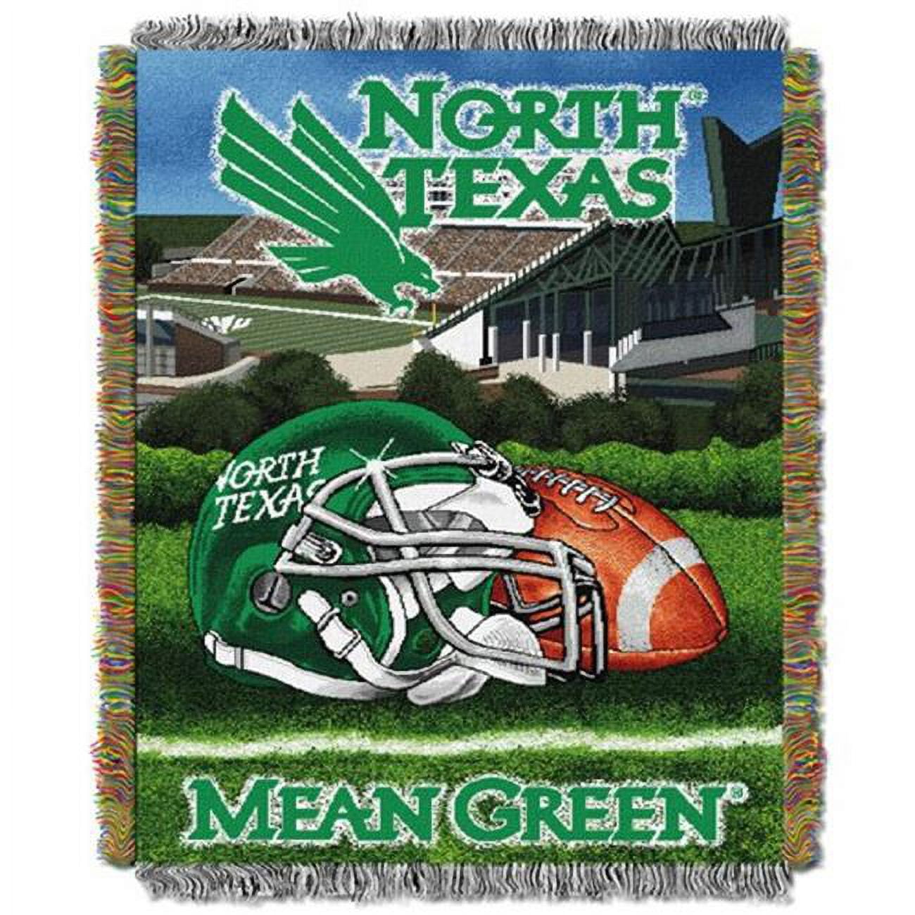 LHM COL University North Texas Home Field Advantage Blanket - Walmart.com