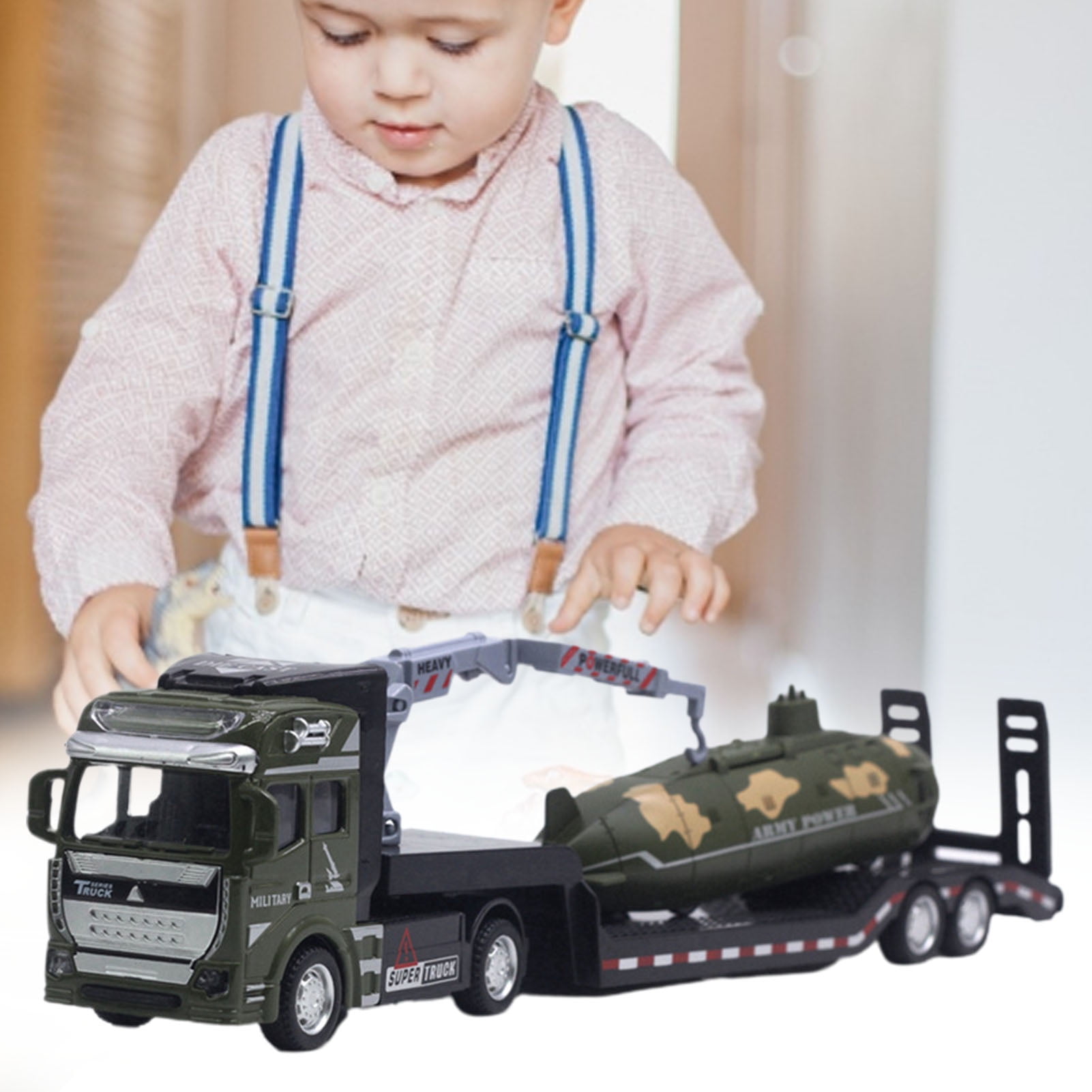 LHMSGG Car Model Highly Simulated Gifts 1/50 Scale Transporter Car ...