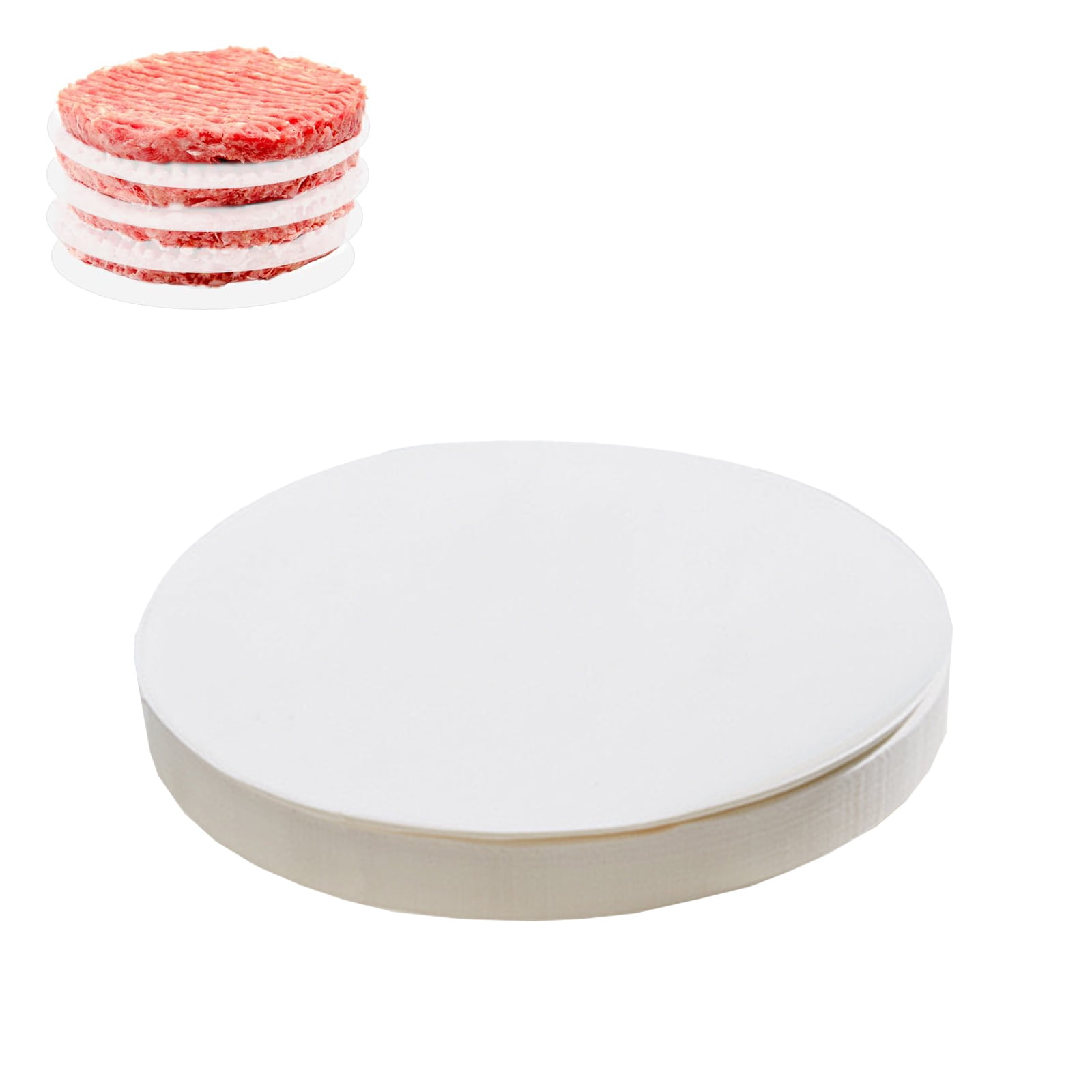 LHNFT 100 Pcs 9.8 Inches Hamburger Patty Paper Round, Parchment Burger ...