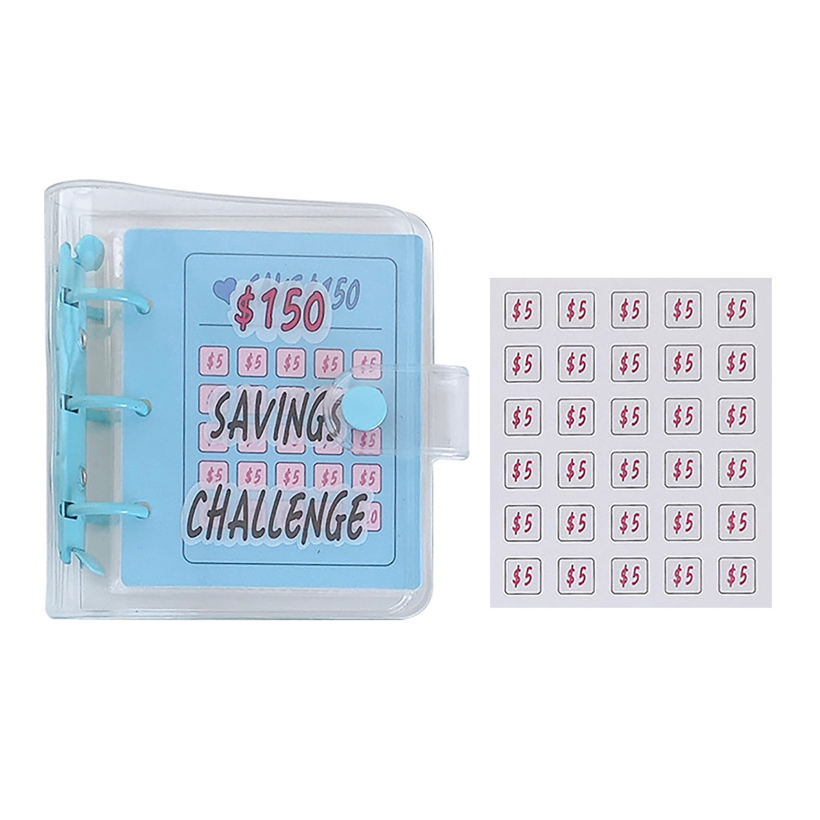 LHNFT 150 Money Saving Challenge with 25 Binder, Mini Money Savings ...