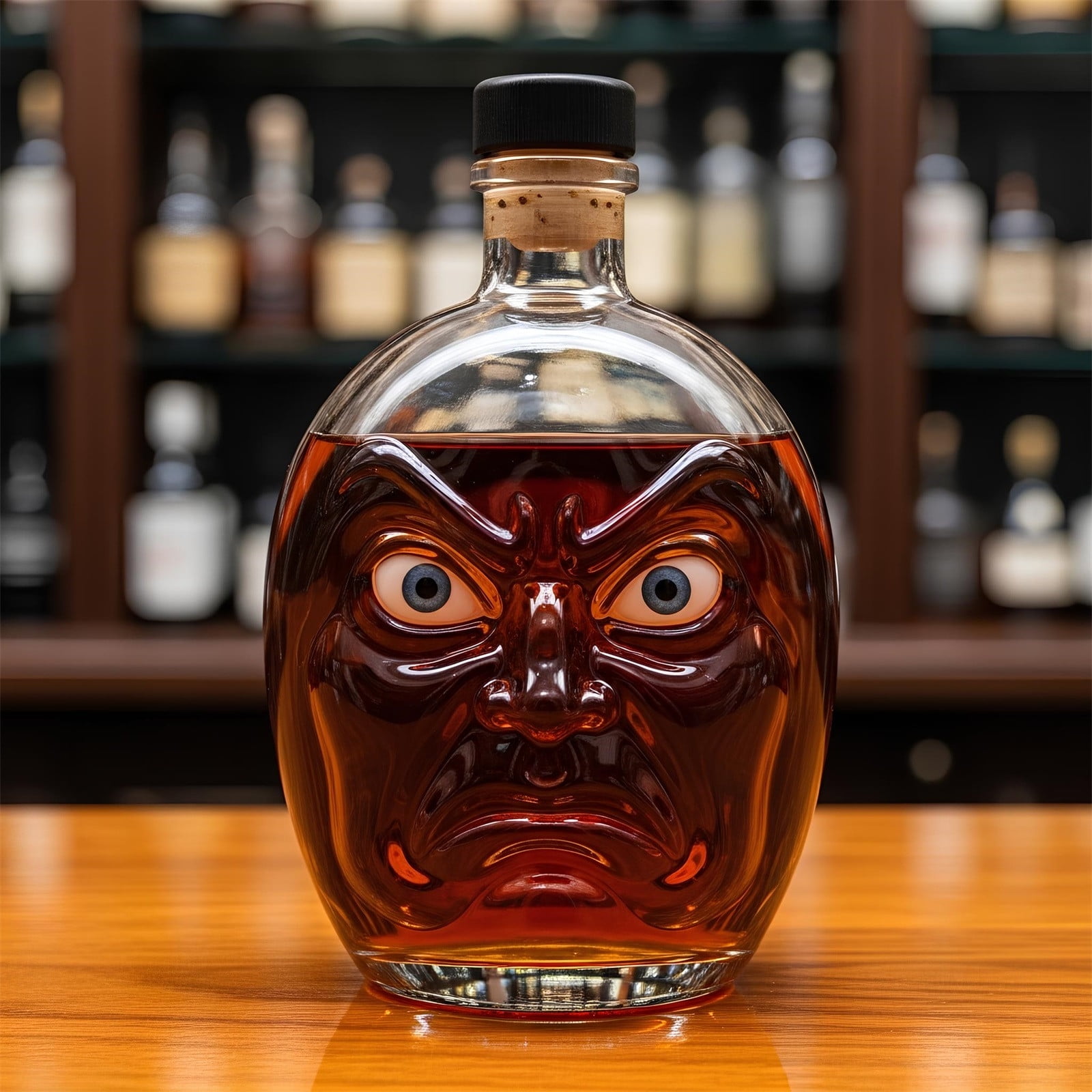 LHNFT 2 Pcs Pumpkin Wine Bottle with Human Face, Funny Pumpkin Whiskey ...