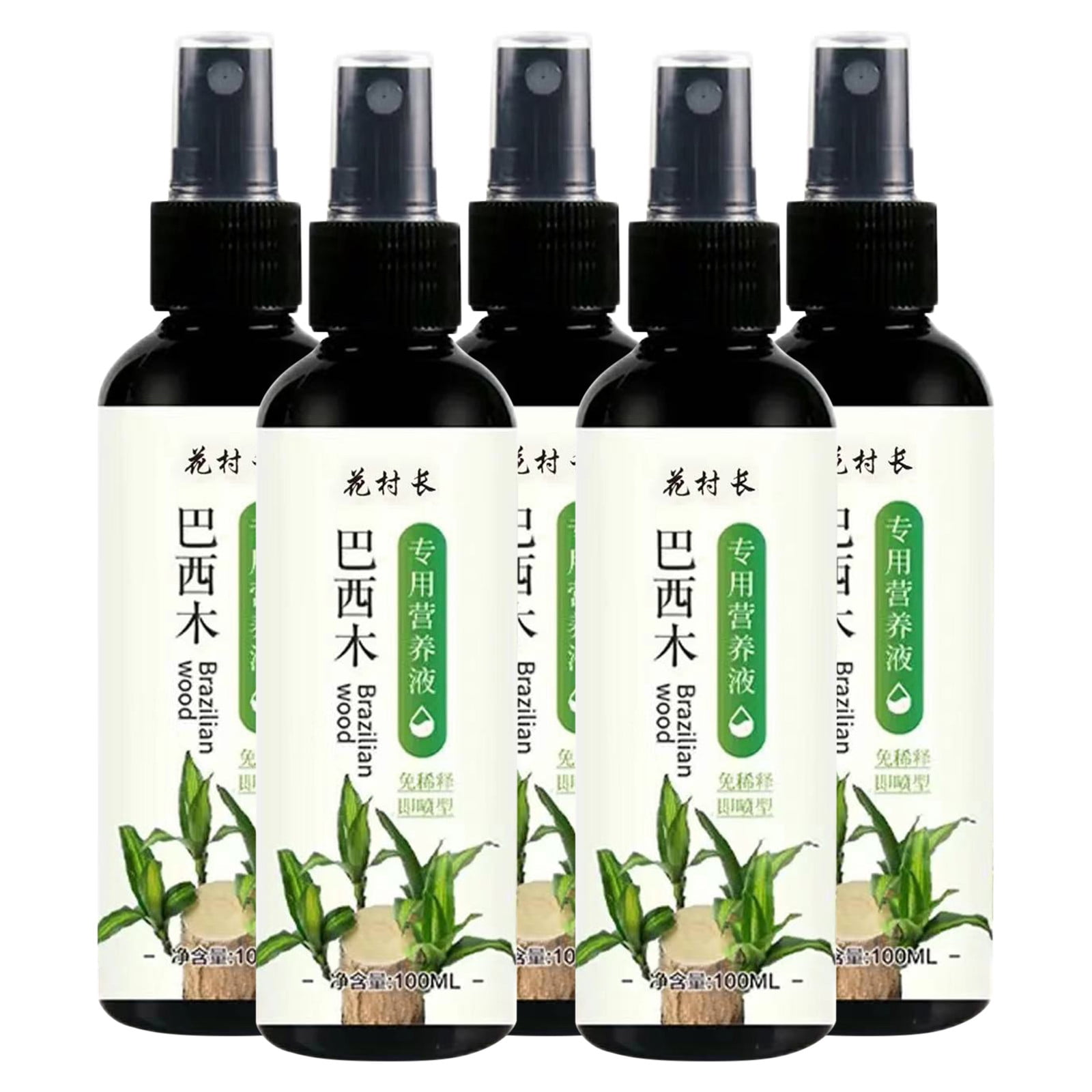 5Pcs Wood Plant Food, Lucky Bamboo Liquid Fertilizer Spray, Hydroponics ...