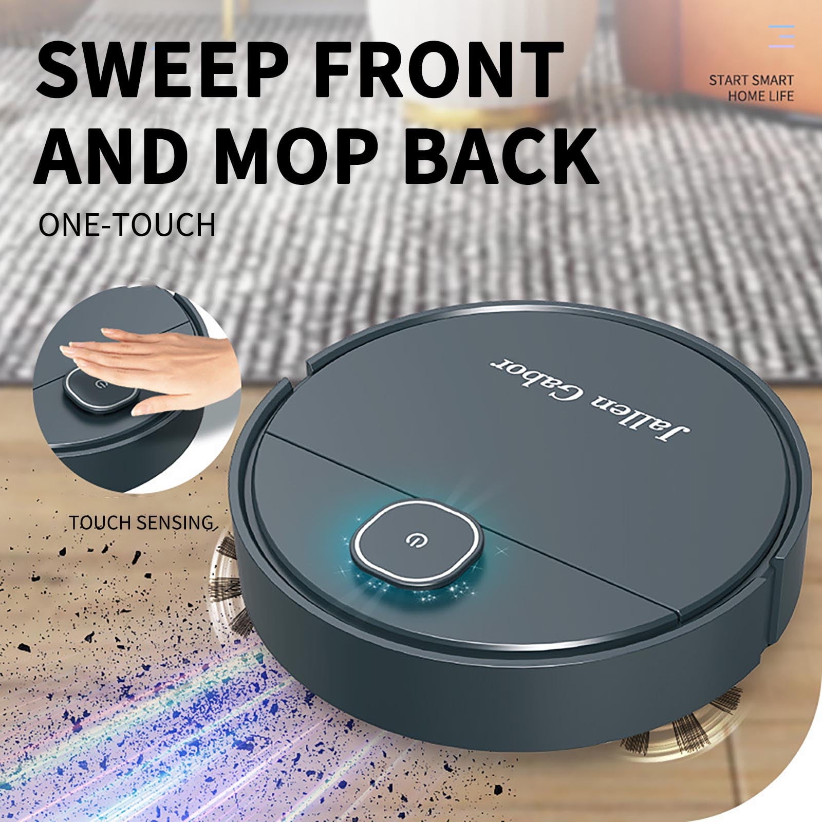 LHNFT Electric Sweeper Robot Vacuum and Mop for Home Dry and Wet ...
