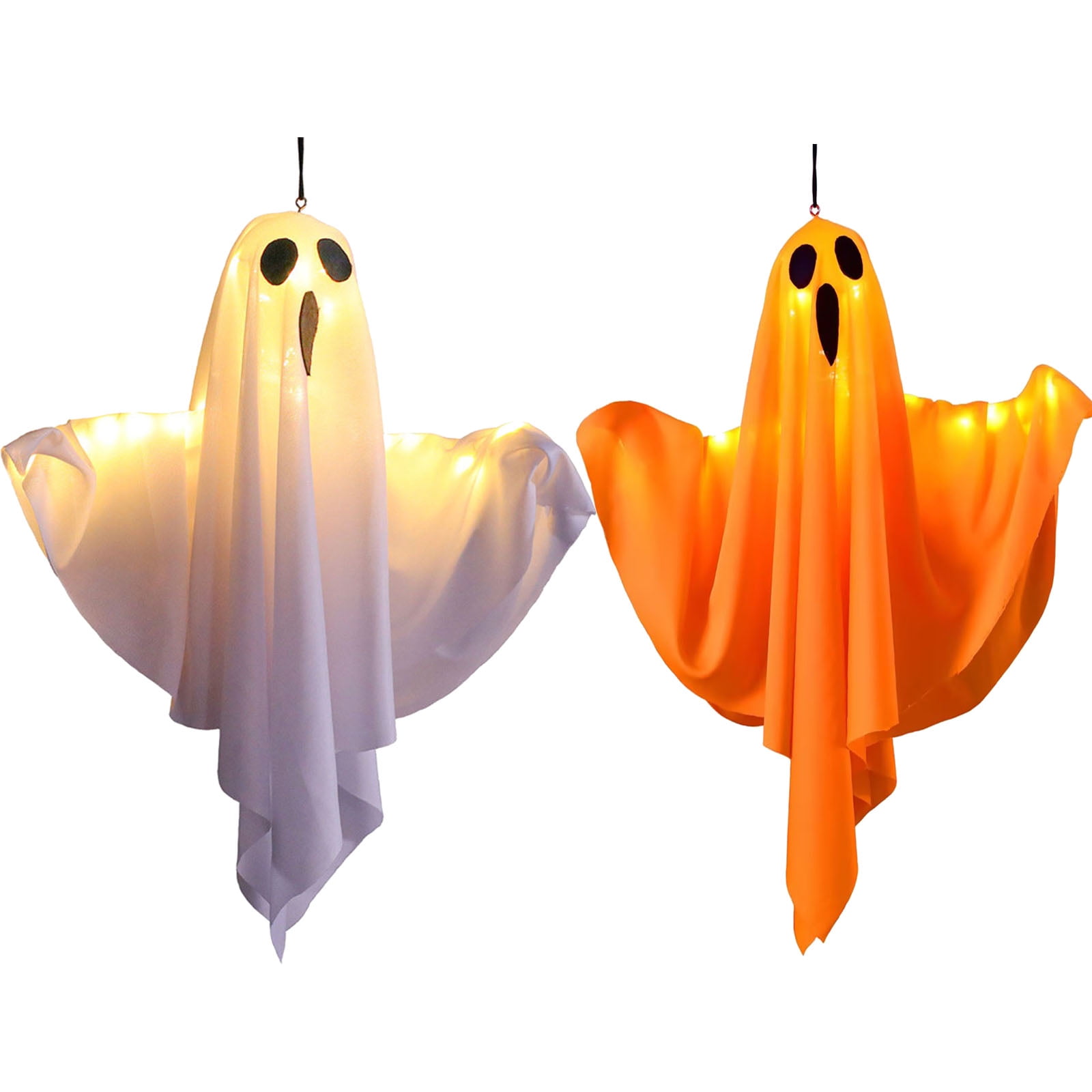 LHNFT Halloween Decorations 21" Hanging Ghosts Light Up Kit Decor Warm ...
