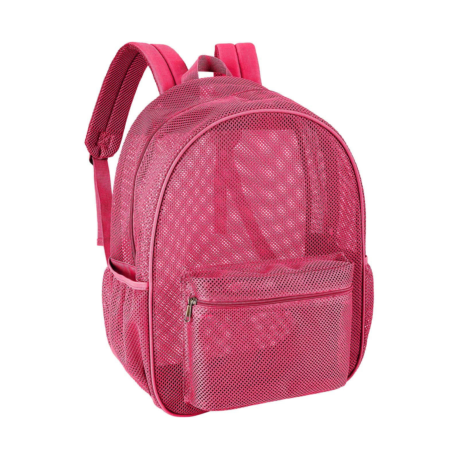 LHNFT Heavy Duty Mesh Backpack, See Through College Backpack with ...