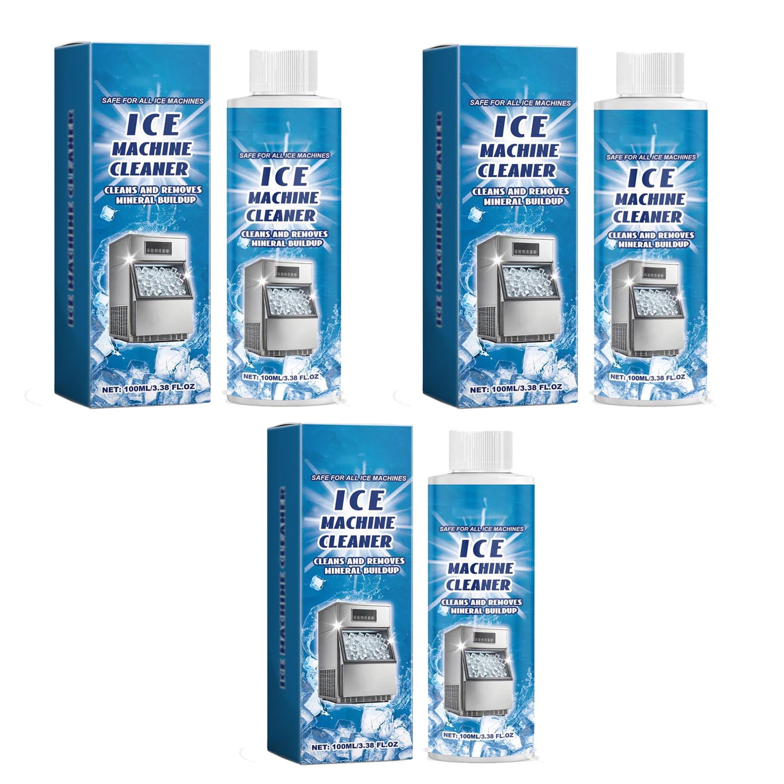 LHNFT Ice Machine Cleaner and Descaler, Nickel-Safe Ice Maker Cleaner ...