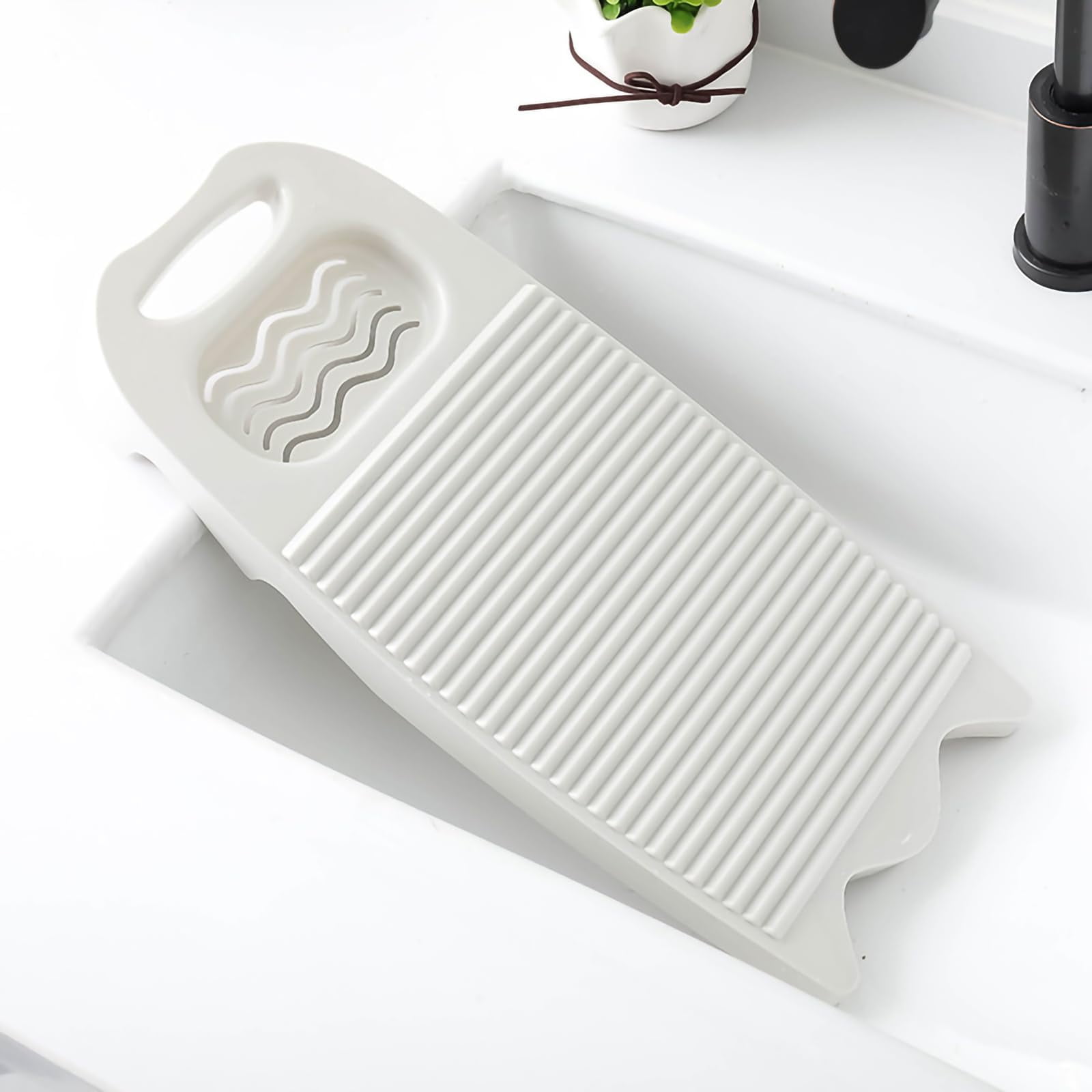 LHNFT Plastic Washboard Laundry Washing Board Hand Washing Clothes Tool ...