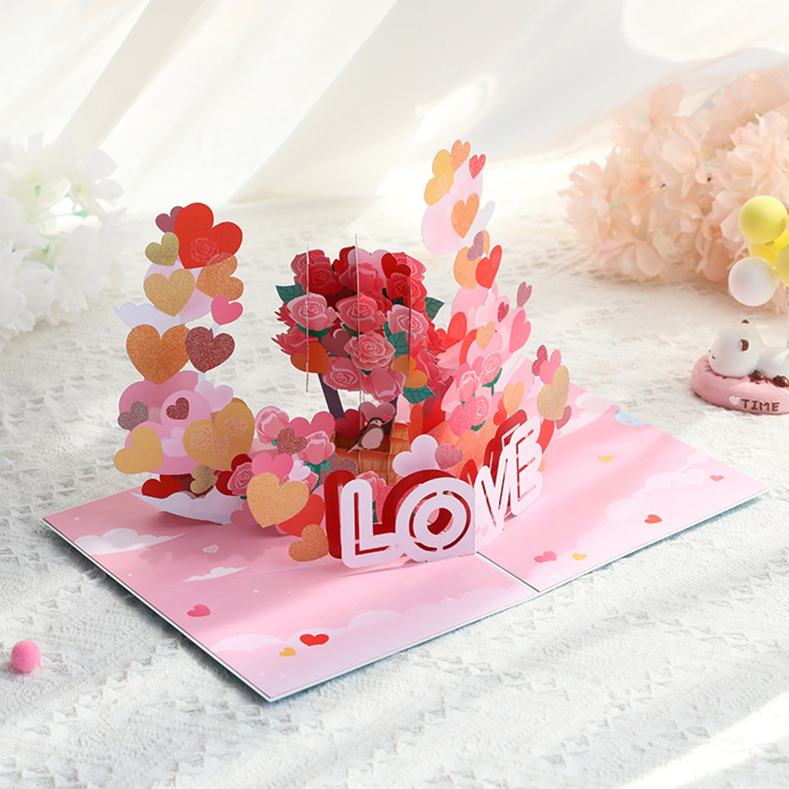 LHNFT Pop Up Valentine Card 3D Romantic 6''x8'' LOVE Card Mothers Day ...