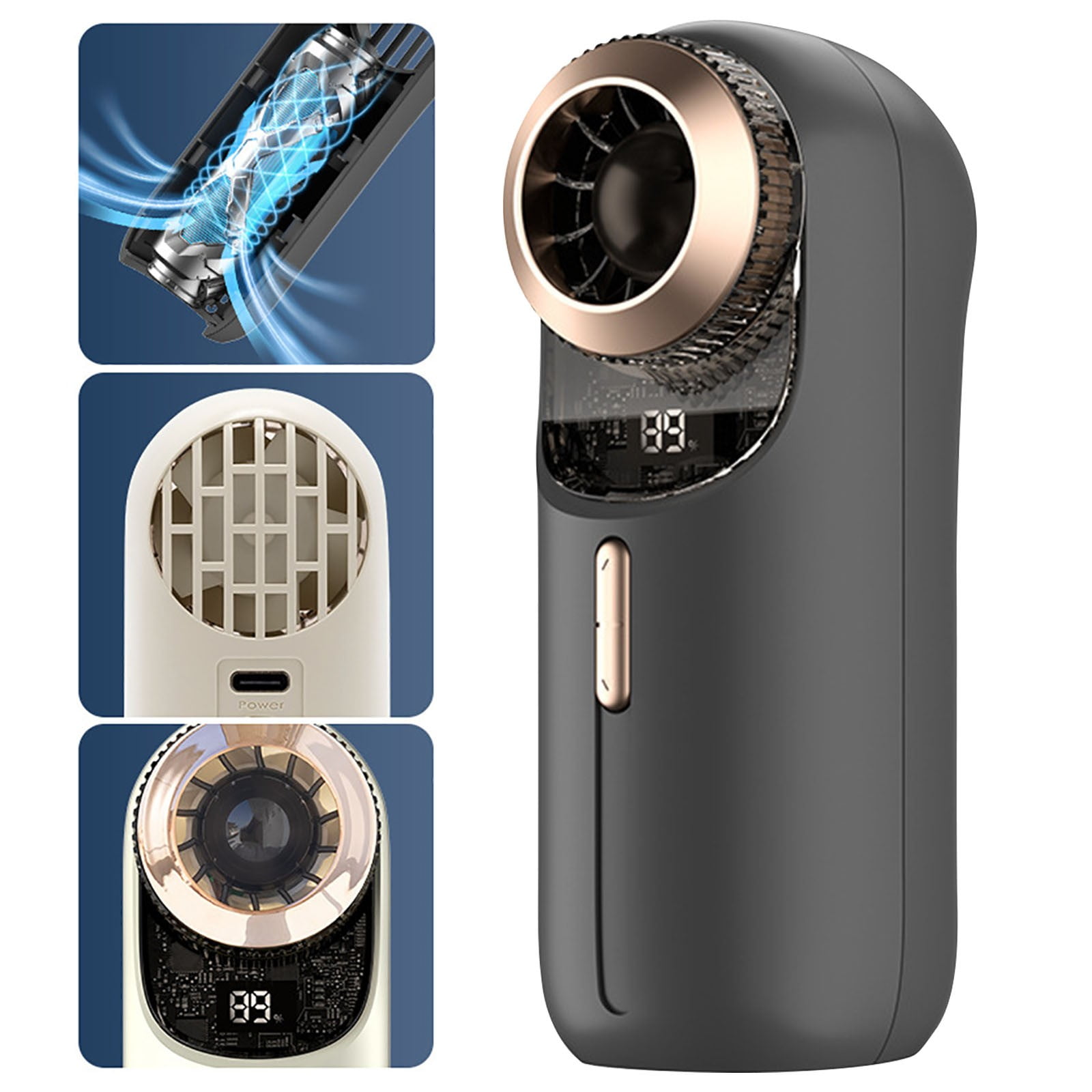 LHNFT Portable Handheld Turbo Fan, High Speed Personal Mini Turbo Fans ...