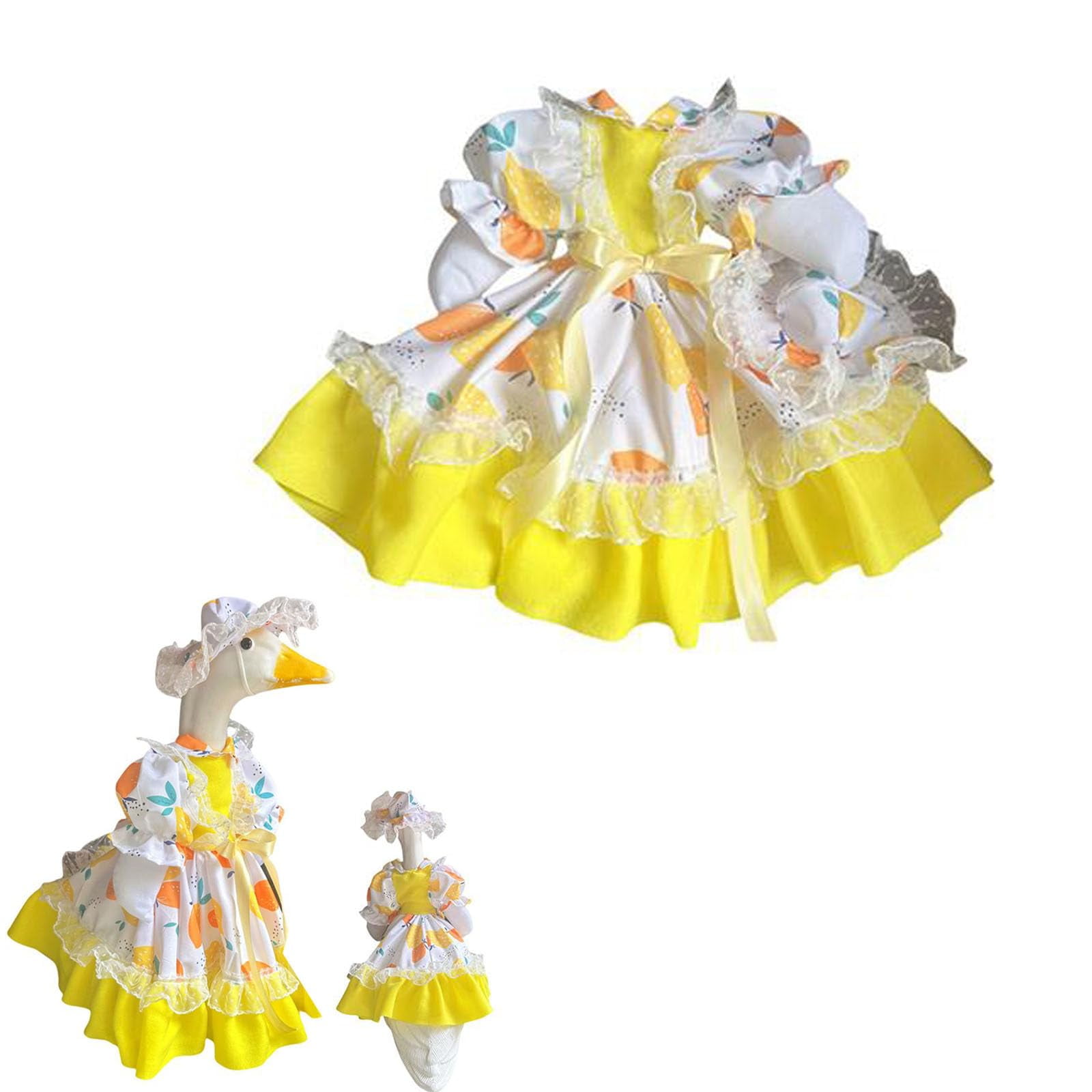 LHNFT Spring Goose Outfit Lawn Porch Goose Clothes with Hat,Porch Goose ...