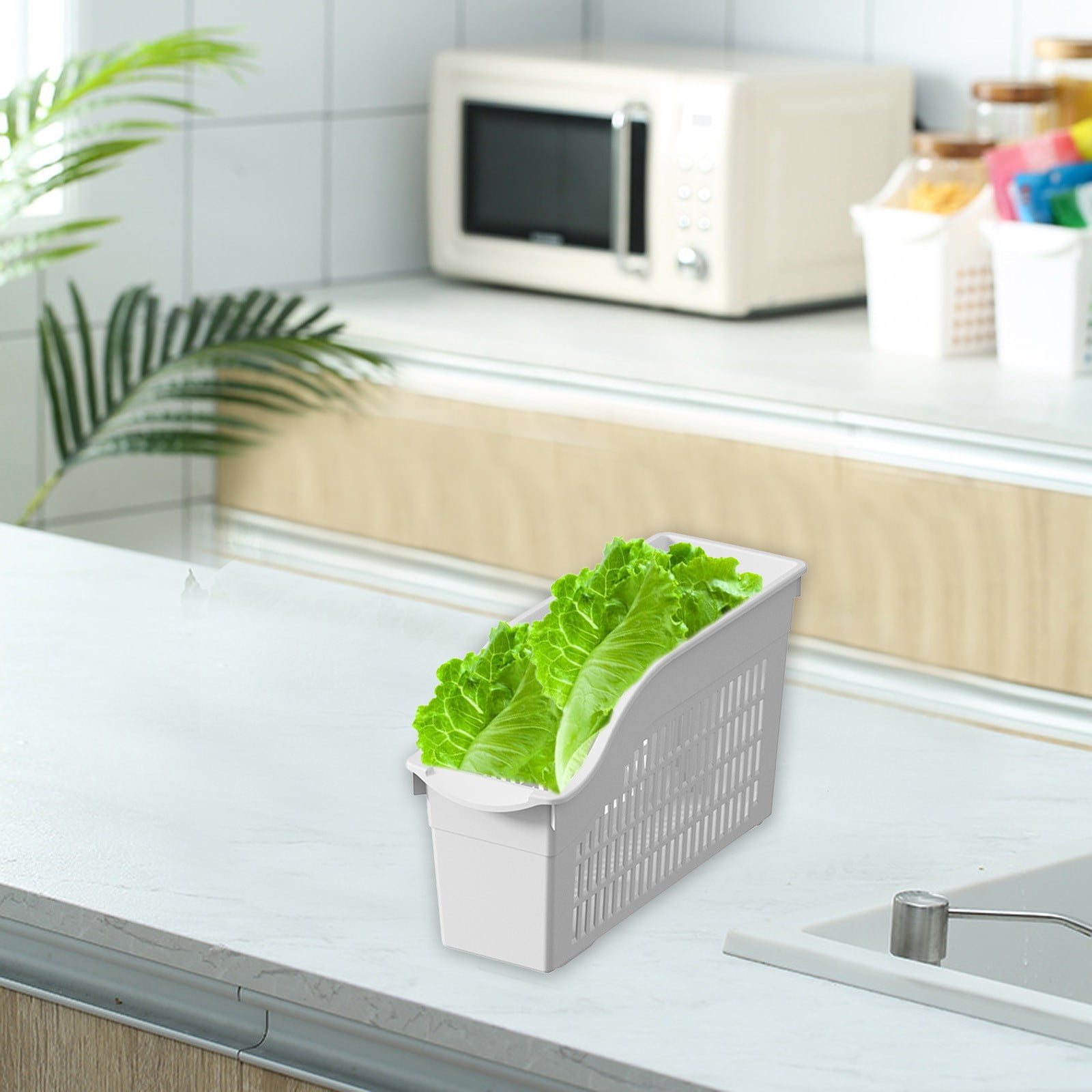 LHNFT Under Sink Storage Bins with Wheels, Pull Out Kitchen Organizers ...