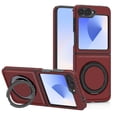 LHNUNP for Samsung Galaxy Z Flip 3 Case, Magnetic Carbon Fiber Slim ...