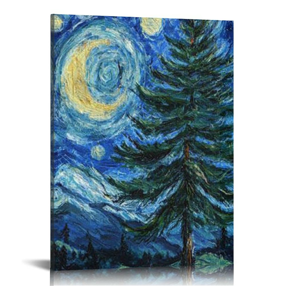 LHONGY Art Print Wall Decor, Mount National Park, Washington, Starry ...