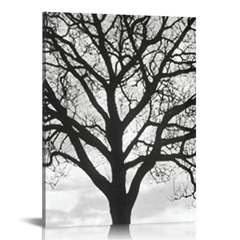 LHONGY Black and White Tree Wall Art Nature Landscape Tree Picture ...