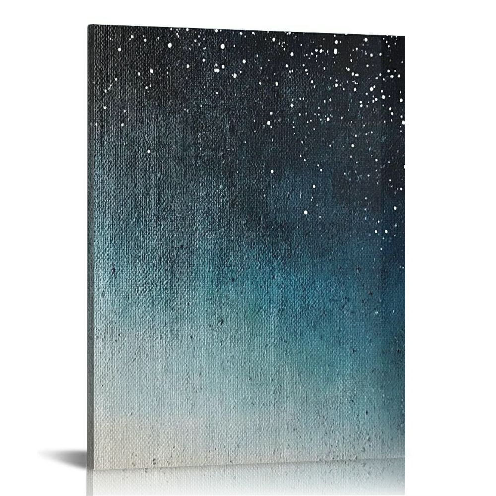 LHONGY Blue Abstract Wall Art, Large Modern Canvas Paintings Artwork ...