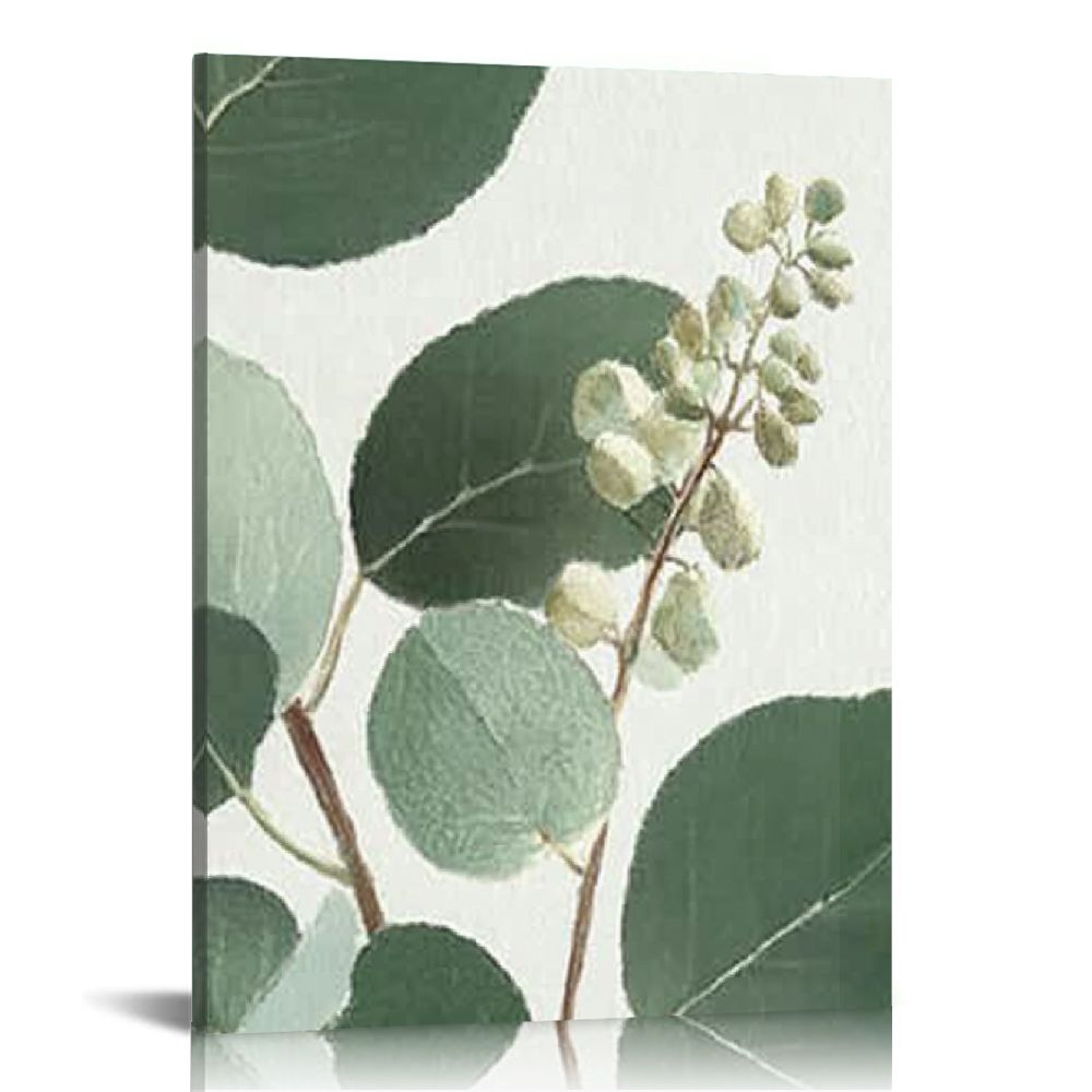LHONGY Botanical Prints Wall Art: Sage Green Modern Farmhouse Wall ...