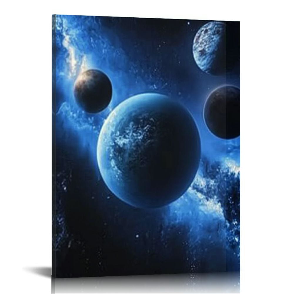 LHONGY Fantastic Nebula and Planets Wall Decals Glow in The Dark ...