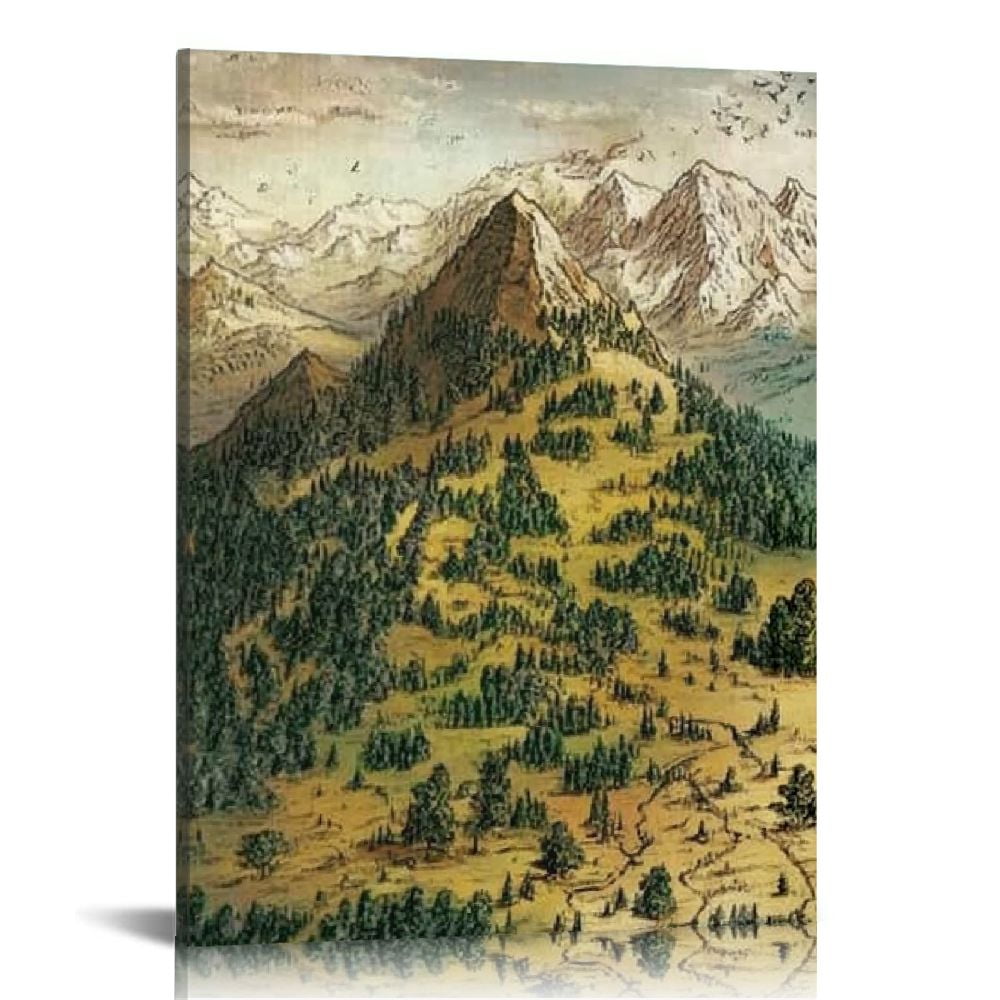 LHONGY Historic Map - Lotharingia Ducatus/'s , Centered on River 16x20 ...