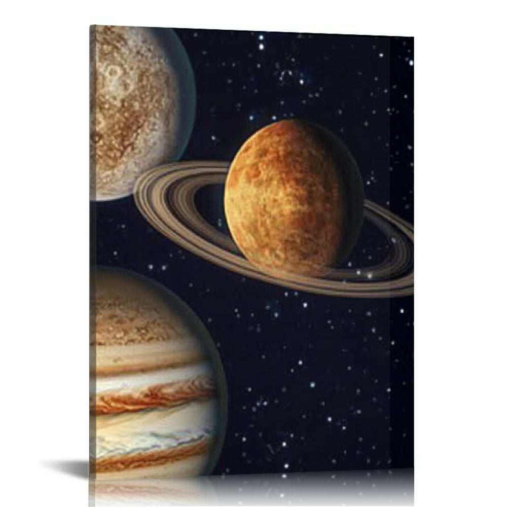 LHONGY Kids Space Room Decor Outer Space Wall Picture Planets Pictures ...