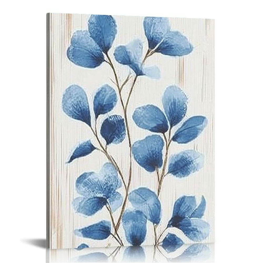 LHONGY Leaves Wall Art Plant: Natural Botanical Print on Rustic ...