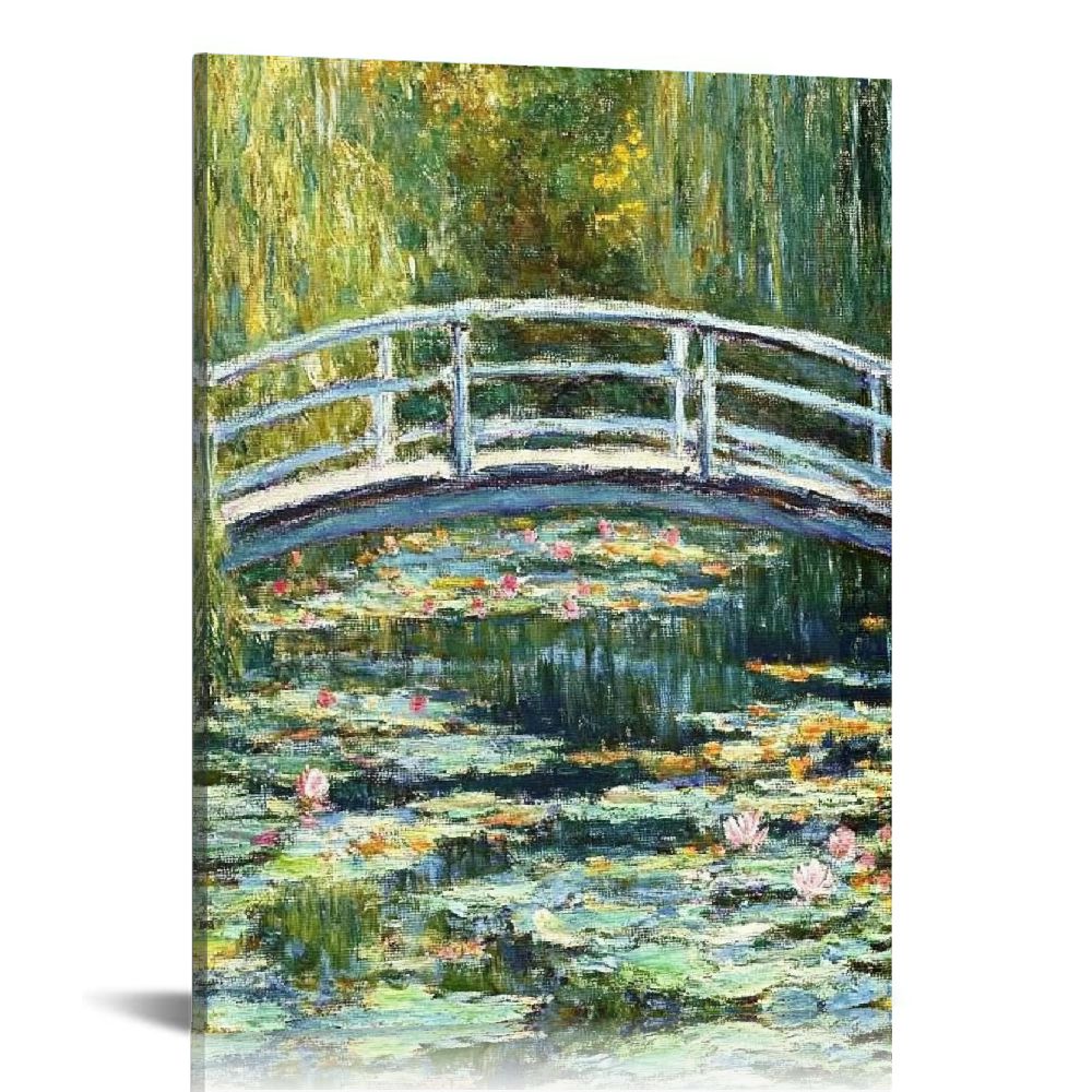 LHONGY Monem Art Vintage Claude Monet Poster - Retro The Water Lily ...