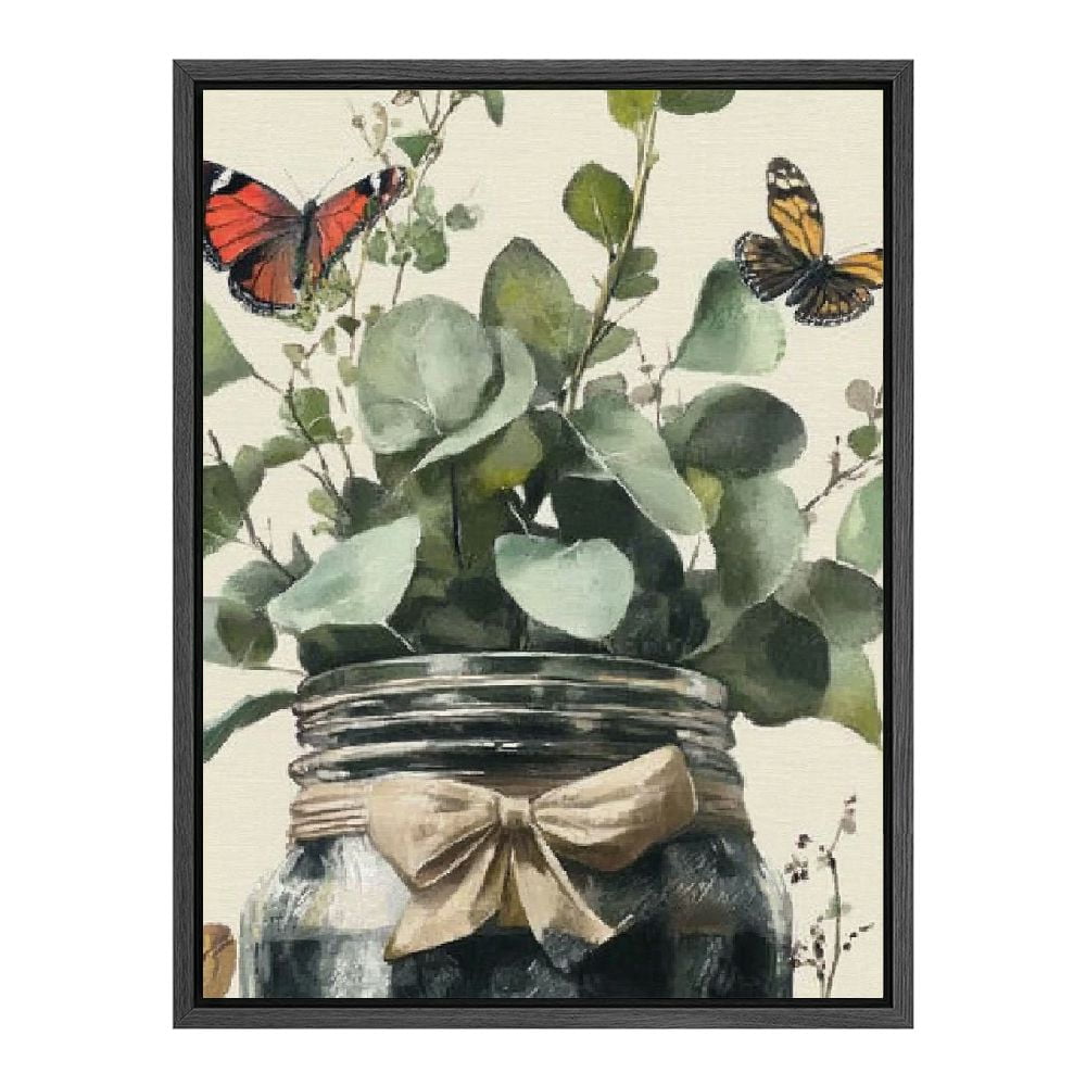 LHONGY Spring Botanical Eucalyptus Leaves Wall Art Prints, Sage Green ...