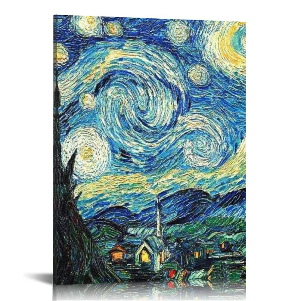 LHONGY The Starry Night & Starry Night Over the Rhone by Vincent Van ...