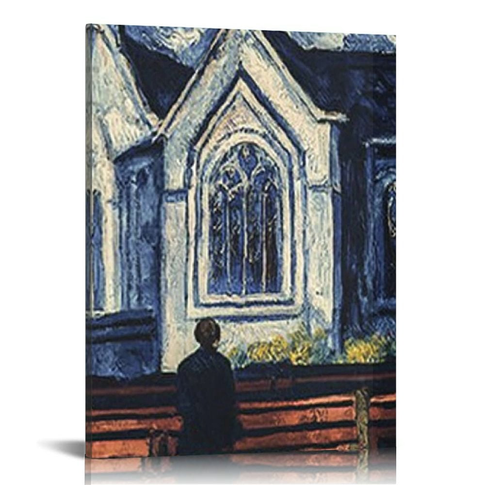 LHONGY Vincent Van Gogh Canvas Wall Art - Starry Night Over The Rhone ...