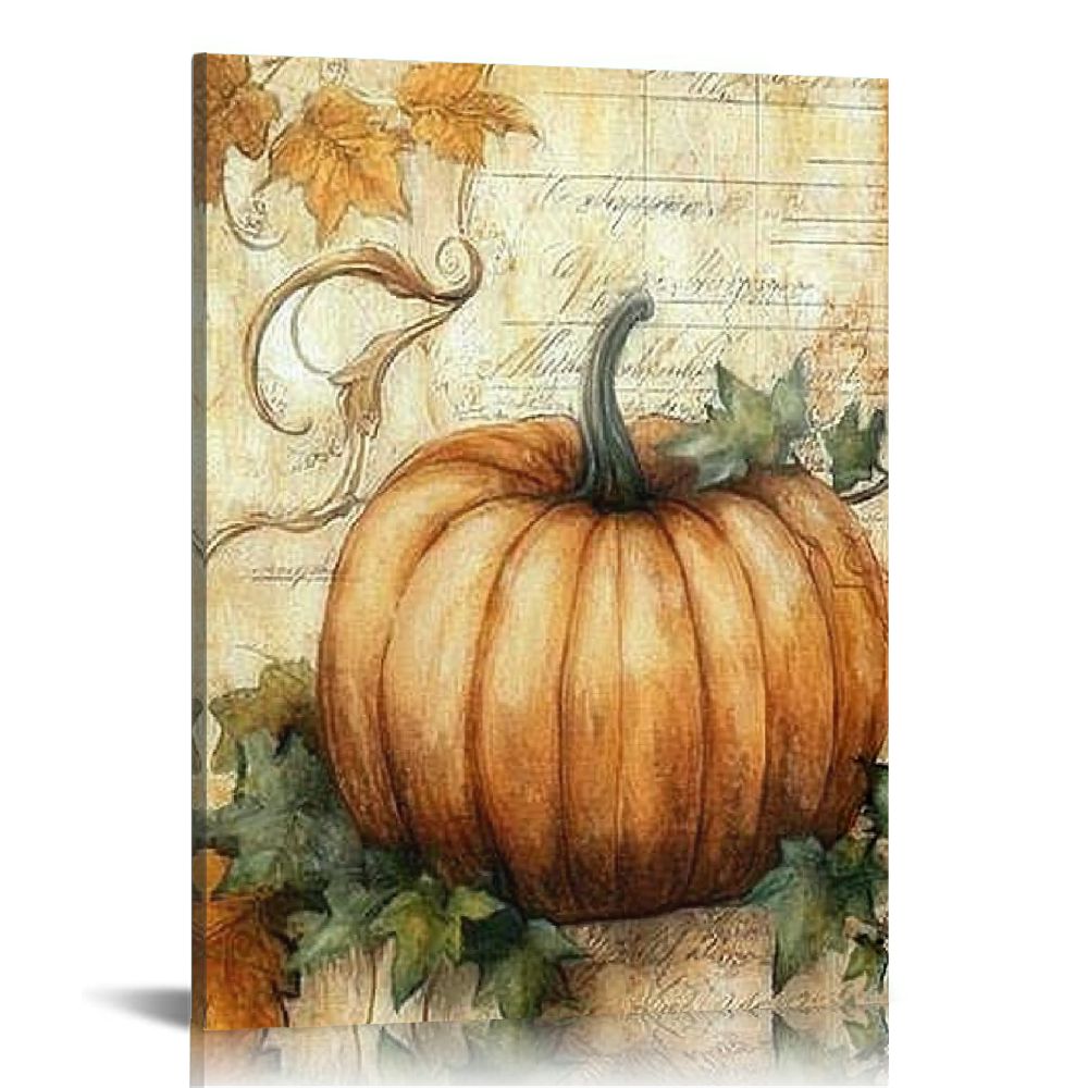 LHONGY Vintage Fall Wall Art Poster Prints Fall Wall Decor, Farmhouse ...