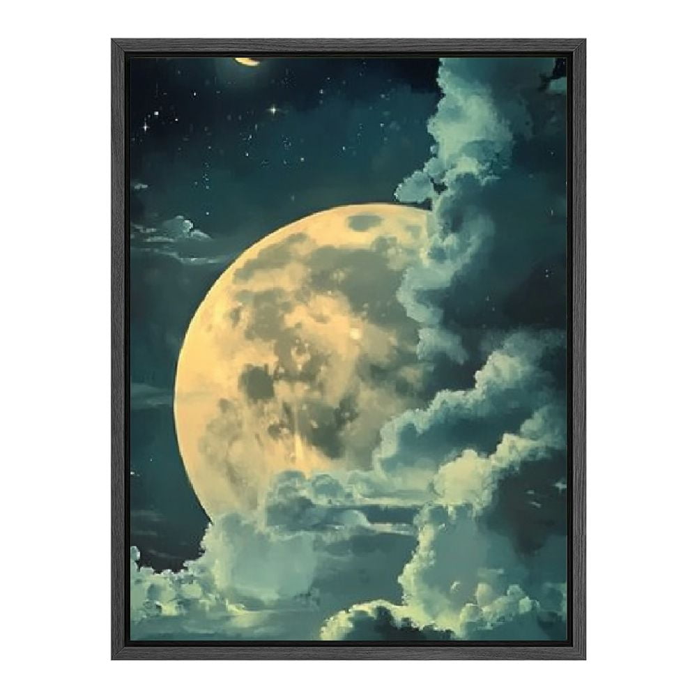 LHONGY Vintage Gothic Wall Decor Full Moon Art Prints Dark Academia ...