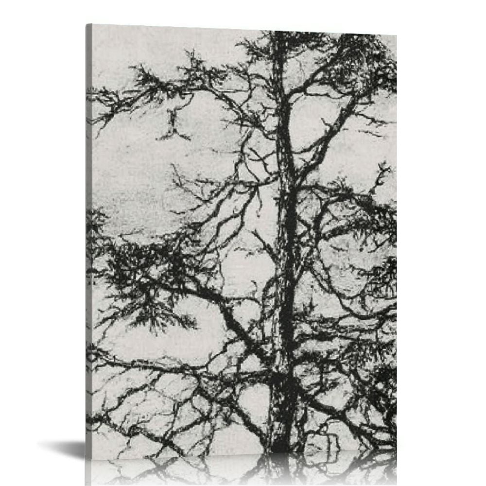 LHONGY Vintage Tree Canvas Wall Art Set, Antique Tree Forest Drawings ...