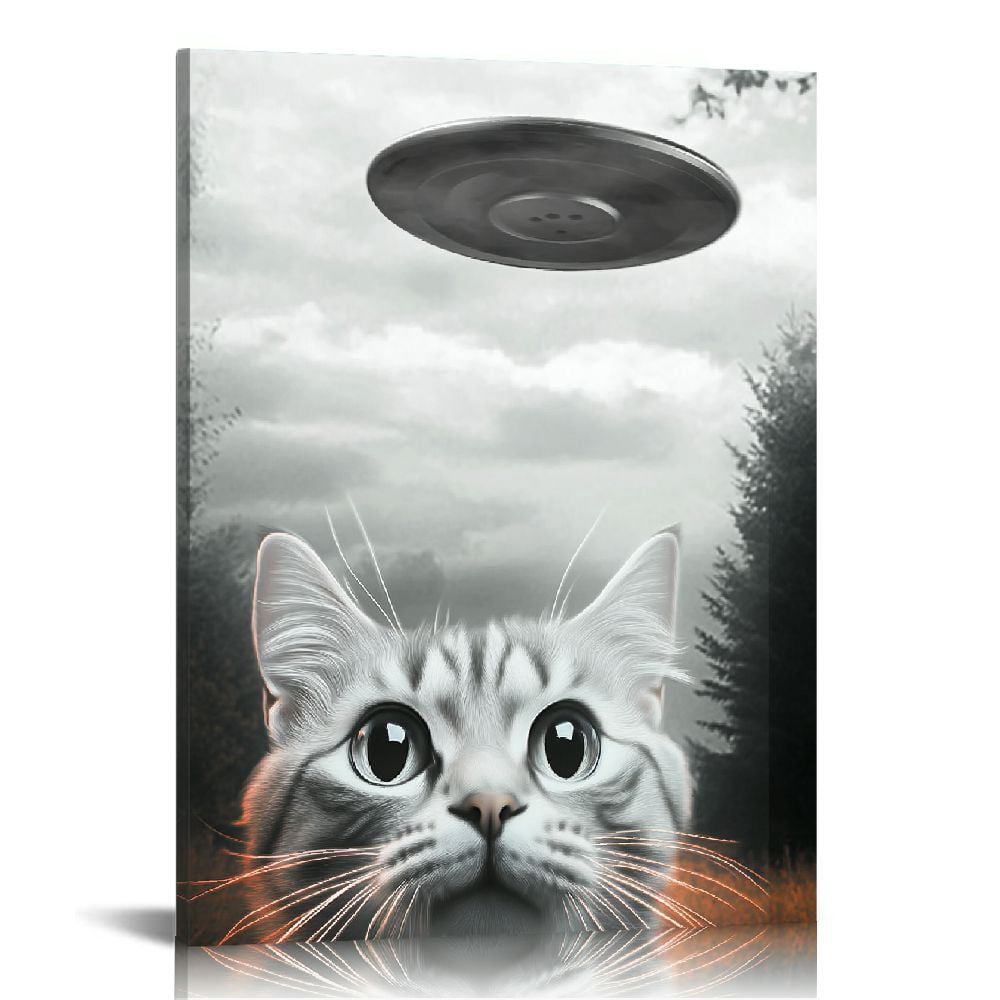 LHONGY funny Cat Wall Art & Decor - Cat Themed Wall Decor - funny Wall ...