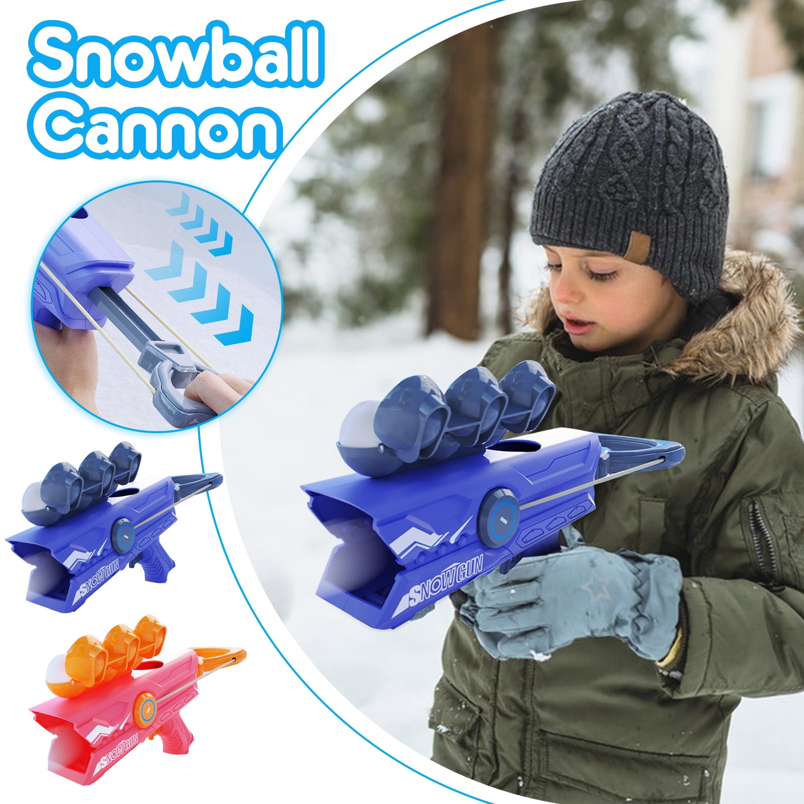 LHOO Snowball Launcher, Snowball Shooter, Snowball Gun Snow Launcher ...