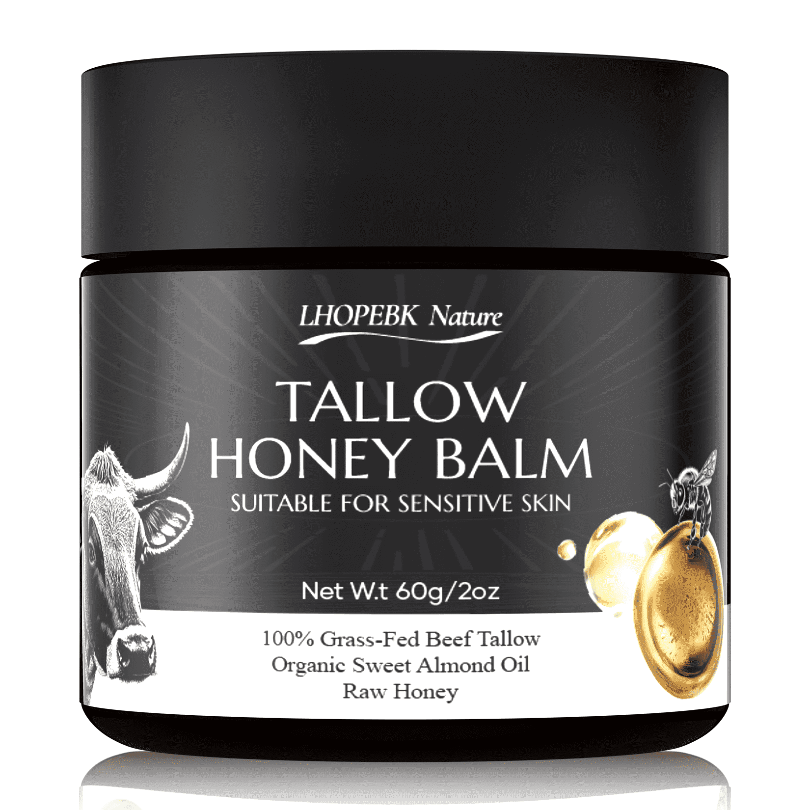 LHOPEBK Beef Tallow For Skin: Tallow Honey Balm Face & Body ...