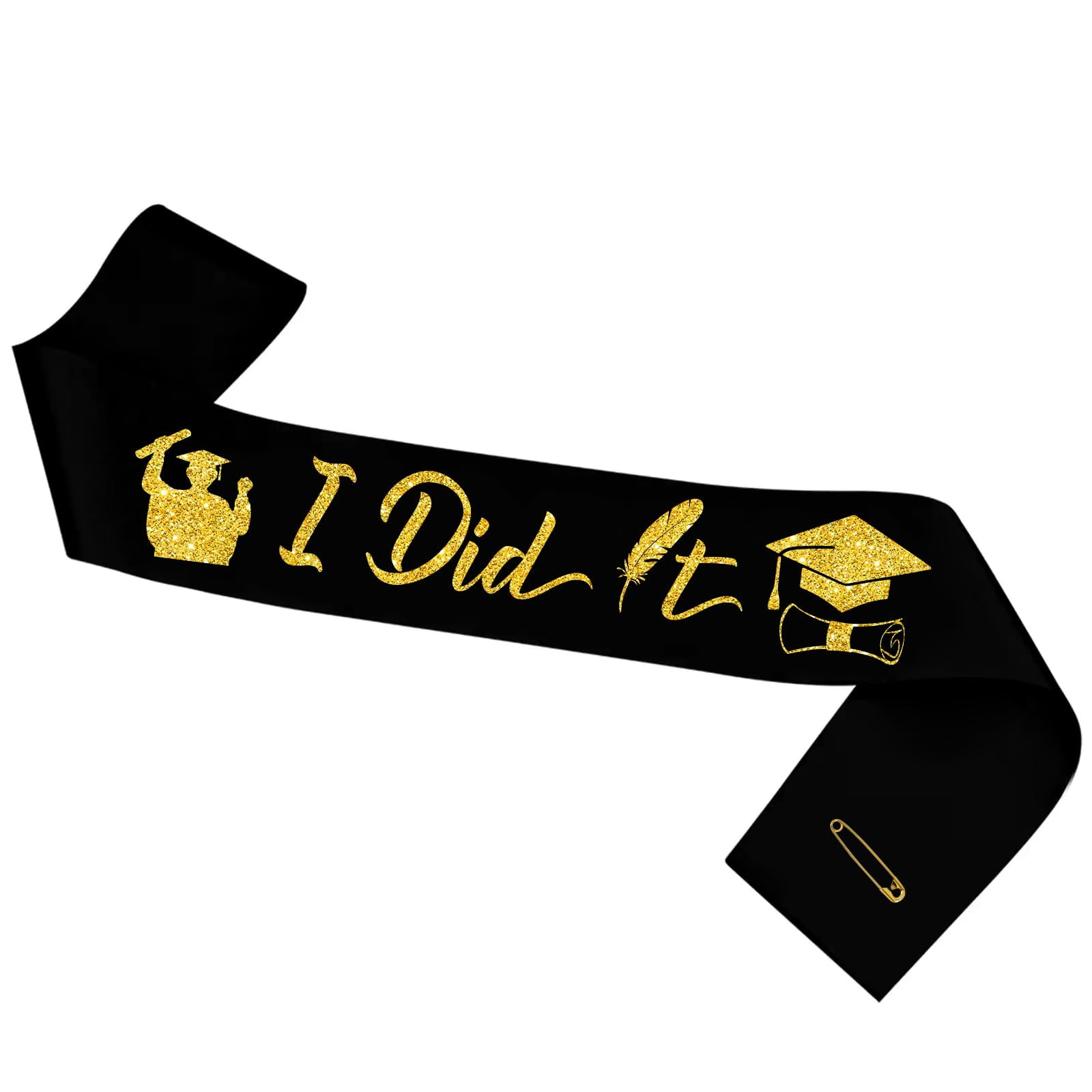 LHPYQ I Did It DHF10 Graduation Sash, Happy Graduation Satin Sash ...