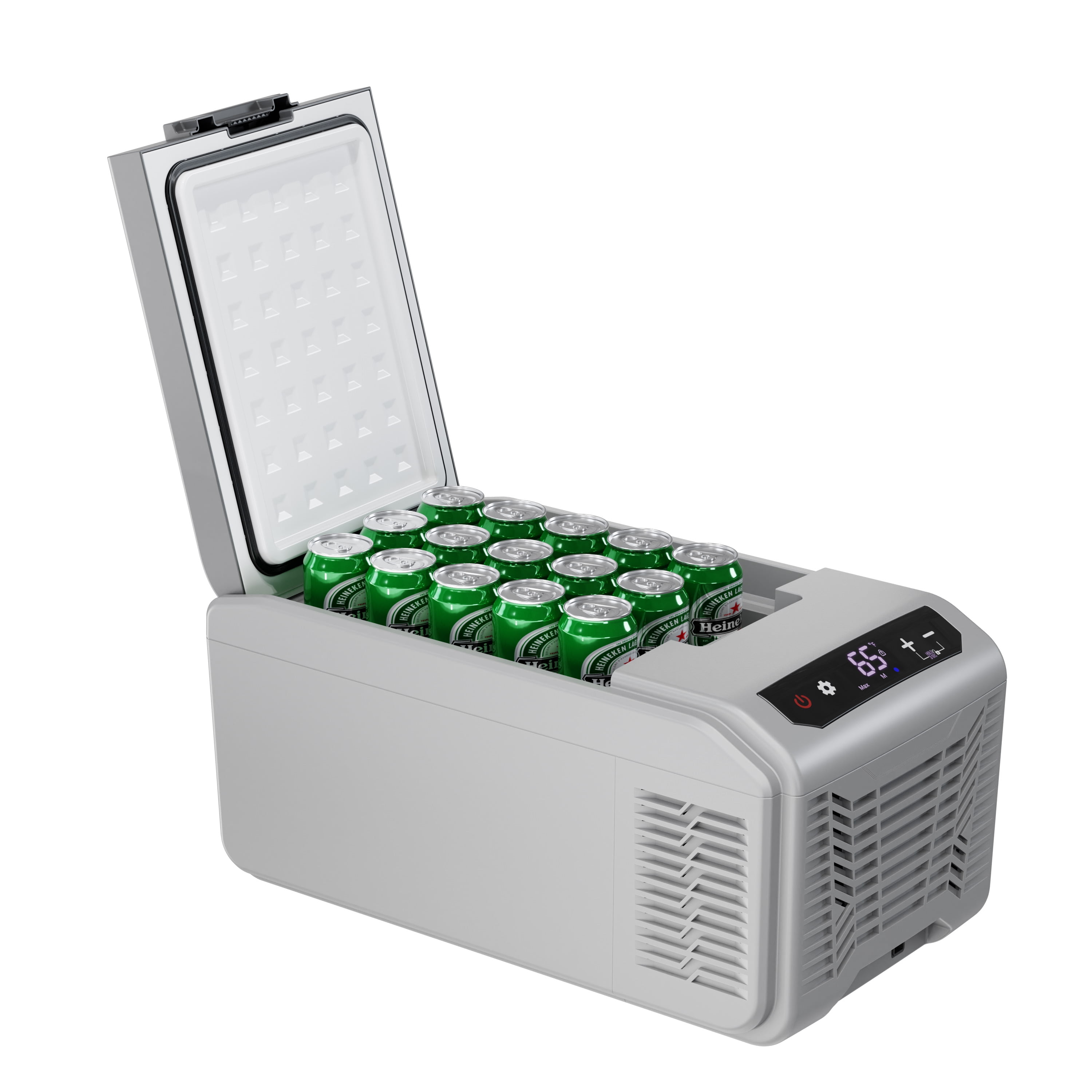 LHRIVER 16QT(15L) Portable Car Refrigerator -68°F~68°F, 12V/24V DC ...