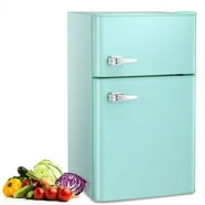 DEMULLER Double Door Mini Fridge, 7 Speed Temp Control, YX-100-Black ...