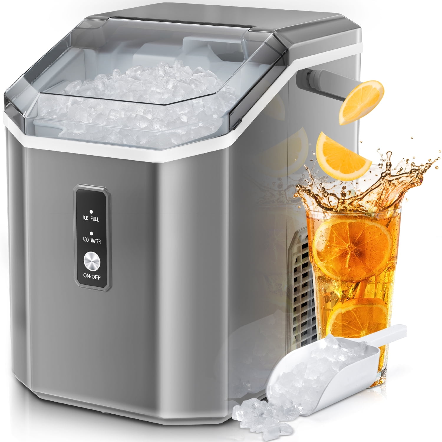 Free Shipping! KISSAIR Nugget Ice Maker Countertop, Pebble Ice, 35Lbs ...