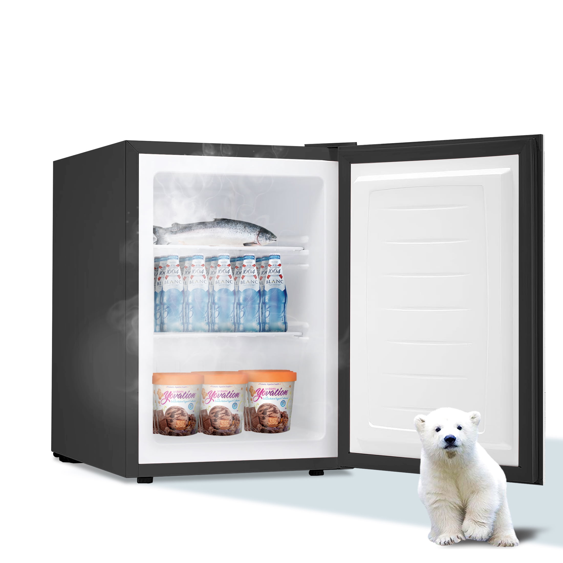 LHRIVER Compact Upright Freezer, 2.1 Cu.ft Single Door, Energy Saving ...